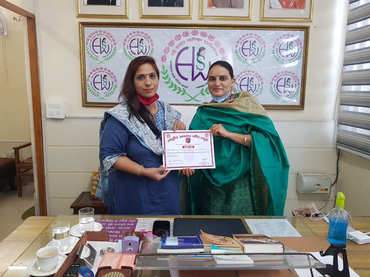 एनसीआईबी ने "राज्य महिला आयोग" की उपाध्यक्ष से शिष्टाचार भेंट कर किया सम्मानित। | NCIB Activities